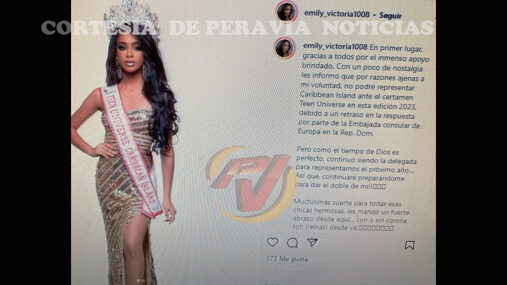 Banileja no representará este año las Islas del Caribe en el Teen ...